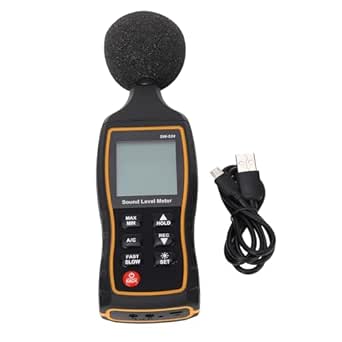 Digital Sound Level Meter Compact Dual Output Decibel Reader for ...