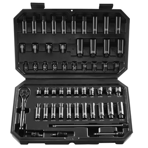 Amazon: Impact Socket Set 1/4" Drive, 55-Piece Deep & Shallow Socket ...