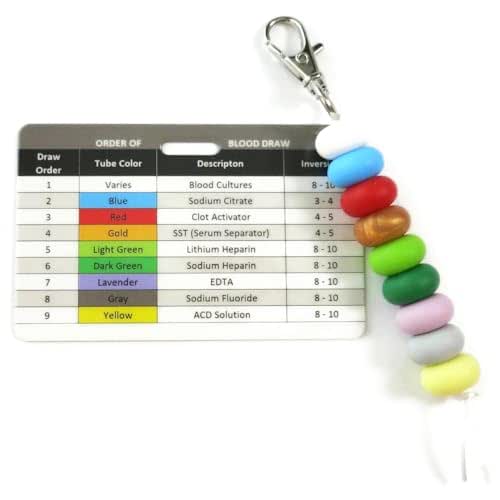 Amazon.com: Order of Blood Draw Beads and Badge Card for Phlebotomy ...