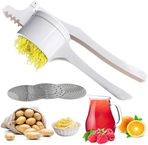 Amazon.com: HADEWEITE Potato Ricer Set,Cauliflower Rice Maker Masher ...