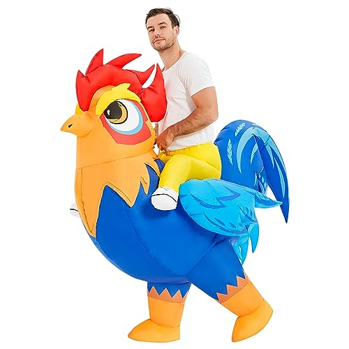 Snapklik.com : Chicken Costume Inflatable Costume Adult Ride On Blow Up ...