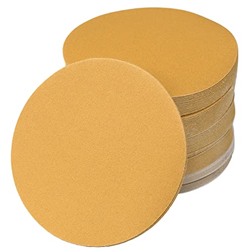 Snapklik.com : Aiyard 6-Inch No-Hole Hook And Loop Sanding Discs 220-Grit