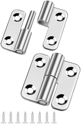 2 Pcs Lift Off Hinges 1.5 Inch, Bolatus Small Slip Joint Flag Hinges ...