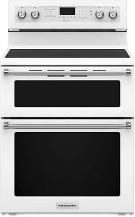 Amazon.com: 30-Inch 5 Burner Electric Double Oven Convection Range ...