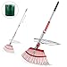 Amazon.com : Garden Rake, 38”- 56”Leaf Rake with 72 Gal Reusable Garden ...