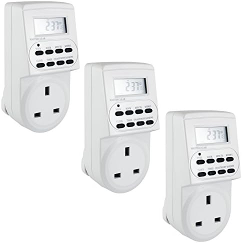 MASS DYNAMIC Digital Timer Plug Switch 12 / 24 Hour 7 Day Socket ...