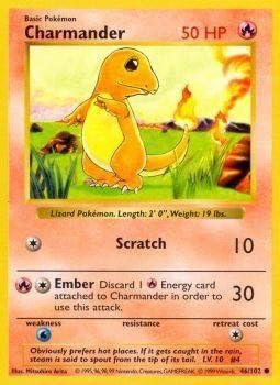 Amazon.com: Pokemon - Charmander (46/102) - Base Set : Toys & Games