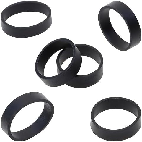 Amazon.com: 100 PCS Silicone Rubber Bands, 0.5 Inch Small Black Elastic ...