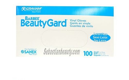 Amazon.com : Graham Barbee Beauty Gard Small Vinyl Gloves, 100 Count ...