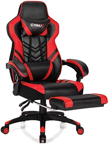Amazon.com: Red Gaming Chair Ergonomic Computer Chair for Adults Teens ...