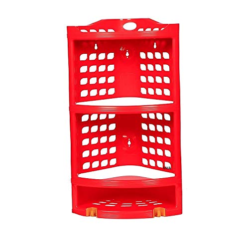 Uva World Multi Purpose Plastic Corner Rack Storage Shelf for Kitchen ...