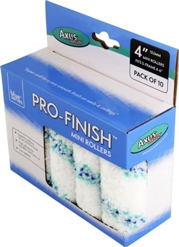 Axus Decor Paint Roller Sleeve, 2 Inch 10 Pack - 100% Natural Wool Mini ...