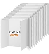 Amazon.com : 12 Pieces Tri Fold Poster Boards Bulk, Lightweight Science ...