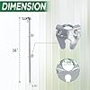 Amazon.com: Podoy 36" Chain Link Drop Rod for Double Gate,Heavy Duty ...