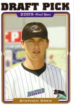 Amazon.com: 2005 Topps Update Baseball Stephen Drew Rookie Card ...