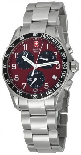 Victorinox Swiss Army Men's 241148 Chrono Classic Red Dial Watch ...