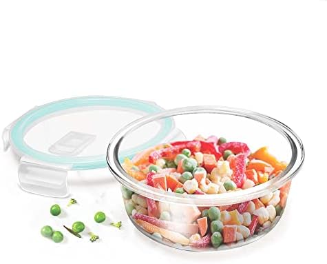 Buy Treo Store Fresh Round Glass Storage Container Set, 380 ml ...