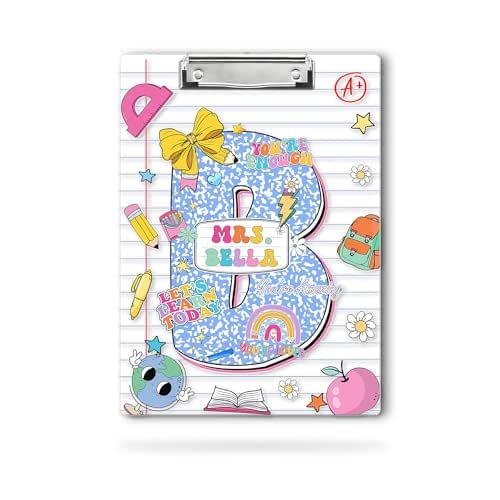 Amazon.com: Acrylic Personalized Teacher Clipboard – Custom Name ...