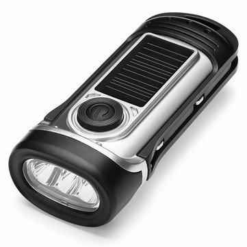 ThorFire Solar Power Hand Crank Waterproof Torchlight Portable LED ...