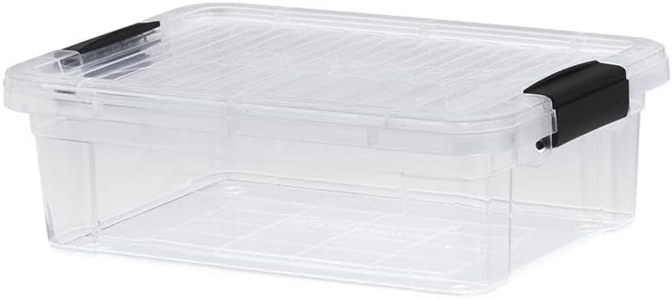 Amazon.com - Superio Clear Storage Box with Lid, 32 Quart Plastic ...