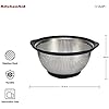 Amazon.com: KitchenAid Stainless Steel Colander, 5 Quart, Black: Home ...