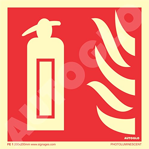 Autoglo Signages, Red & Yellowish, 200x200mm : Amazon.in: Industrial ...