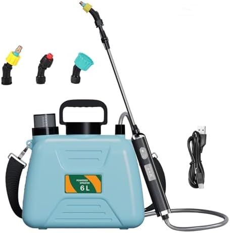 YUNYODA 6L Battery Powered Sprayer, Electric Sprayer with 3 Mist ...
