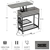 Amazon.com: Merapi Lift-top End Table with Charging Station, Gray Sofa ...