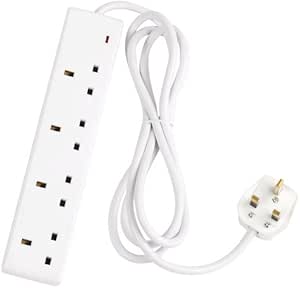 Amazon.com: 4 Gang Switched Extension Lead, 0.75m - (5297914)