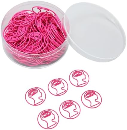 Amazon.com : 50 Pieces Pink Brain-Shaped Paperclips for Paper ...