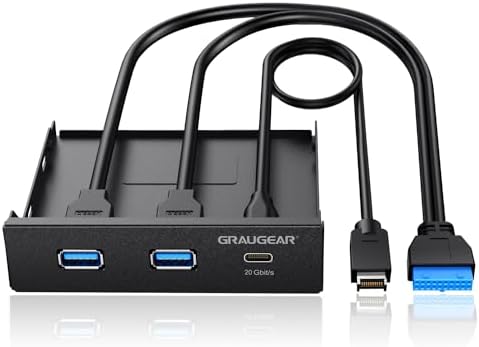 Amazon.com: Ineo 5.25" Front Panel USB 3.2 Gen 2 Hub - 2X 10G USB-C, 2X ...