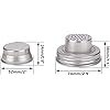 Amazon.com: 2 Pack Mason Jar Shaker Lids 304 Stainless Steel with ...