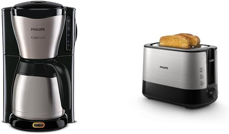 Philips HD7546/20 Gaia Filter-Kaffeemaschine mit Thermo-Kanne, schwarz ...