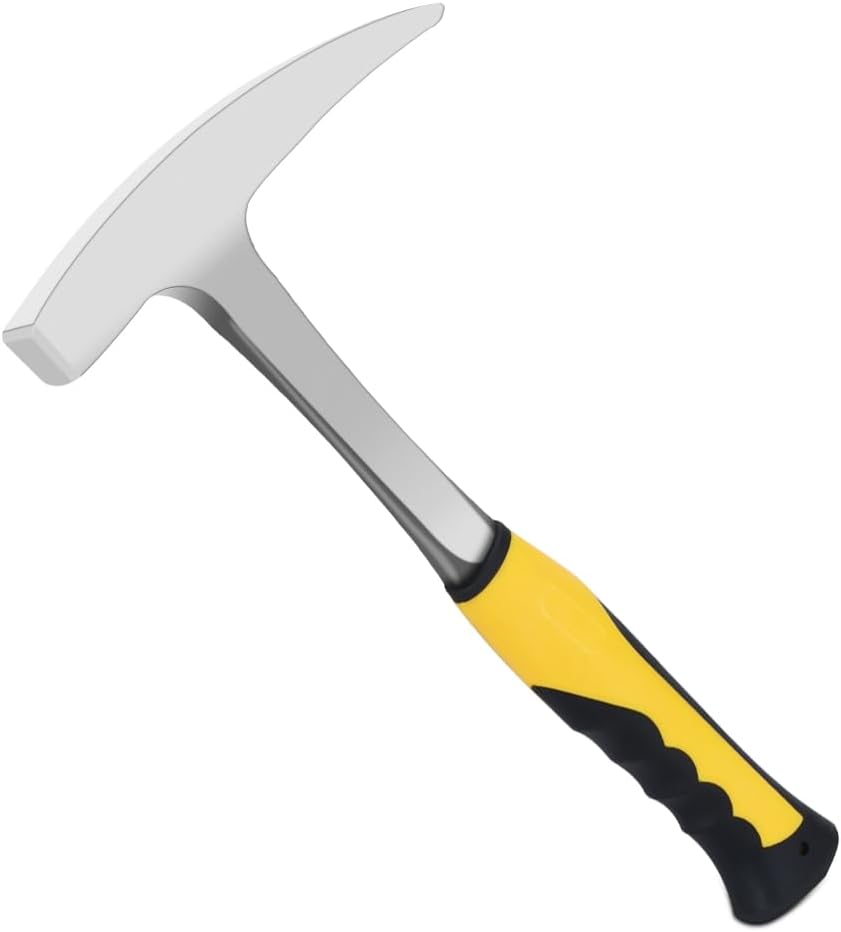 Geological hammer forged brick hammer, geologist rock pickaxe, used for ...