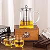 Glass Teapots with Infuser, Tea Pot with Strainer for Loose Leaf Tea ...