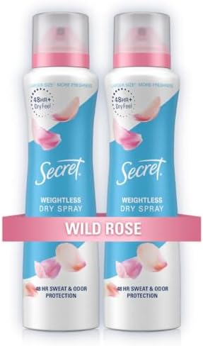 Amazon.com : Secret Dry Spray Antiperspirant Deodorant for Women, 48hr ...