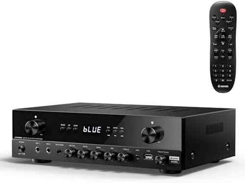Amazon.com: Donner Stereo Audio Amplifier, 600W Peak 2 Channel Receiver ...
