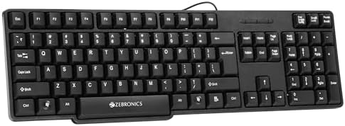 Amazon.in: Buy ZEBRONICS K20, Wired Keyboard, 104 Keys, 1.2m Cable ...