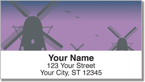 Amazon.com : Dutch Windmills Address Labels : Office Products
