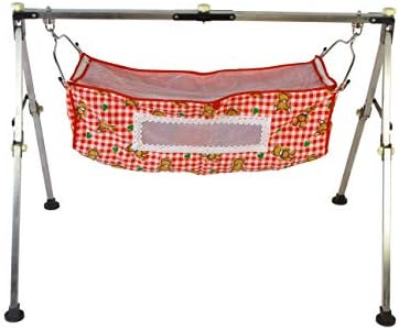 Buy INFANTO Porta Baby Cradle, Ghodiya, Palna, Jhula - Stainless Steel ...