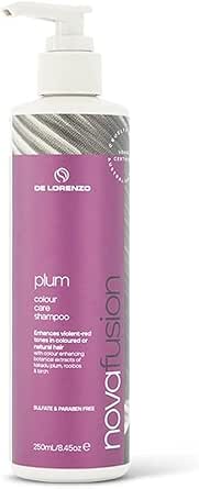 De Lorenzo Novafusion Colour Care Shampoo, Plum 250 ml : Amazon.com.au ...