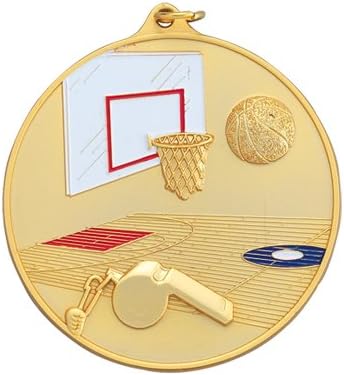 Amazon.com : 2-1/2 Inch High Relief Enameled Basketball, Hoop, and ...
