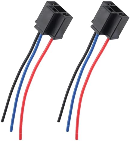 Amazon.com: 2PCS H4 Headlight Connector with 3-Way Headlight Wiring ...