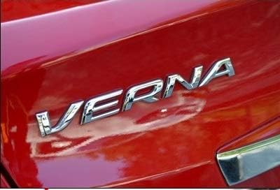 Zimba Car Monogram Emblem Decals Logo for Hyundai Verna : Amazon.in ...