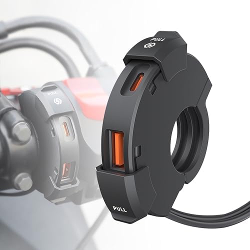 Shewtme Motorcycle USB Phone Charger,Black : Amazon.in: Car & Motorbike
