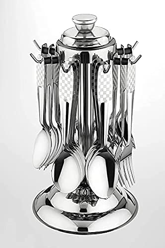 BALAJI ENTERPRISE Standard Cutlery Set for Dining Table with Stand-24 ...