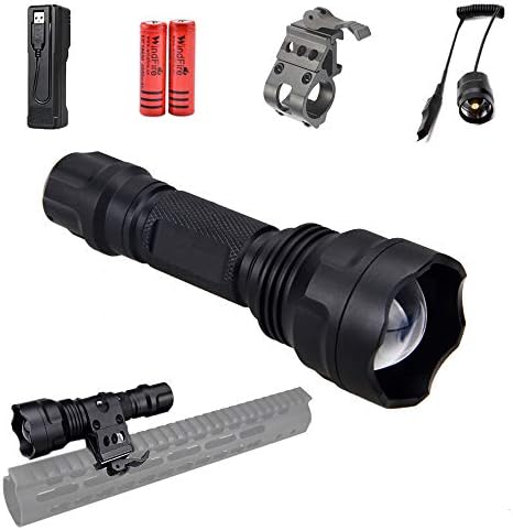 IR Torch 940nm, IR Flashlight for Night Vision Zoomable IR Illuminator ...