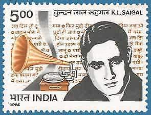 Buy India 1995 Kundan Lal Saigal Singer Actor Gramophone Film Cinema 1v ...