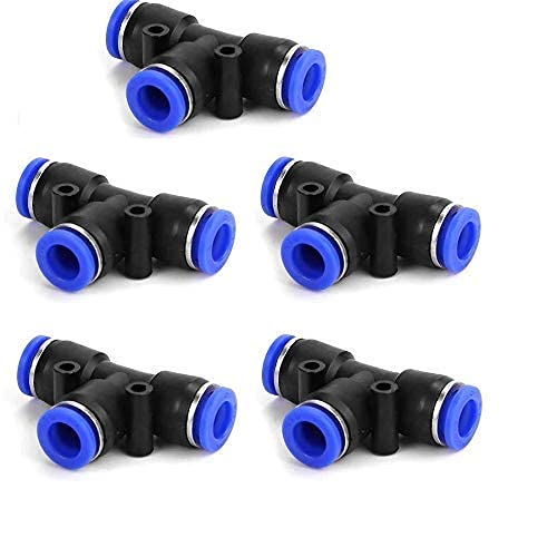 8MM Pneumatic Tee Connector Pneumatic Push Connector Air Line Quick ...