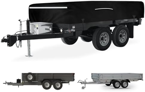 Amazon.com: 6x12 Utility Trailer Cover, 600D Waterproof Windproof Heavy ...